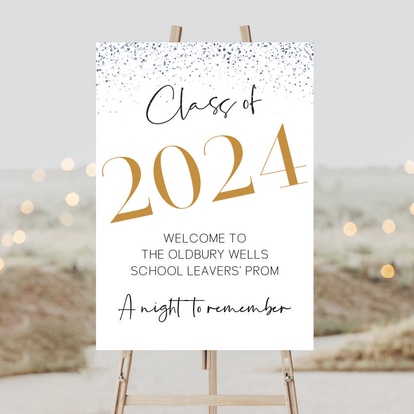 Leavers' Prom Personalised Welcome Sign – TheLuxCoShop